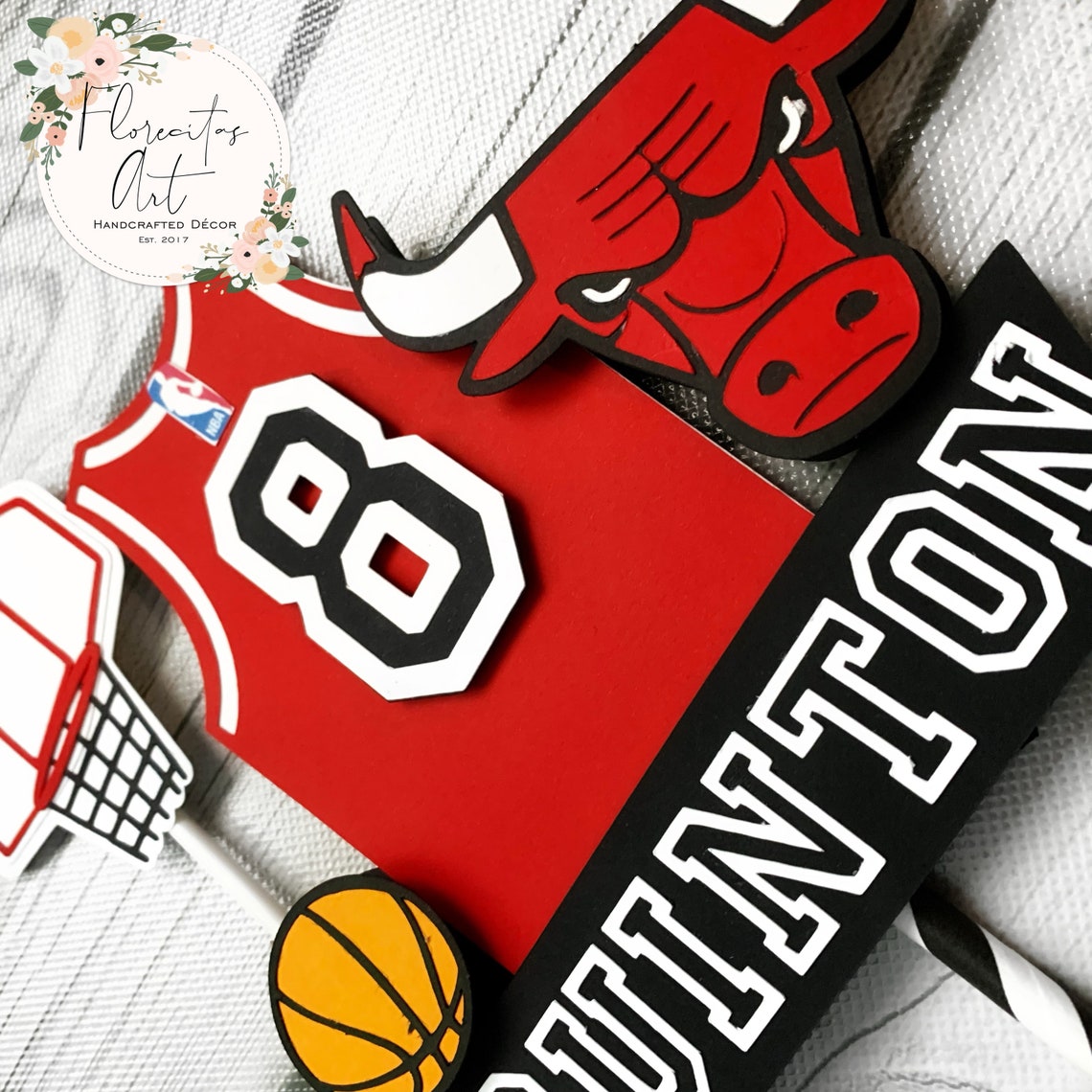 Chicago Bulls Birthday Cake Topper/ Party Decor - Etsy