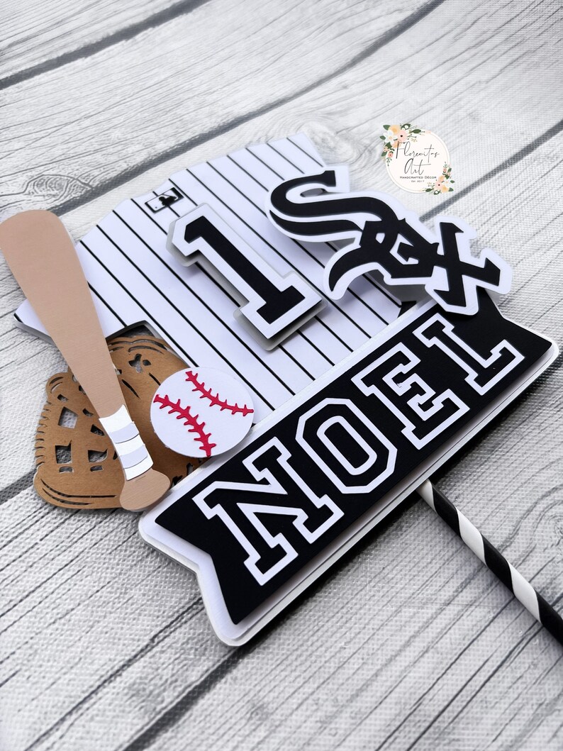 Chicago White Sox Inspired Custom Cake Topper - Etsy