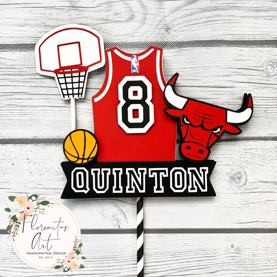 Chicago Bulls Birthday Cake Topper/ Party Decor | Etsy