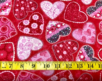 Fabric hearts | Etsy