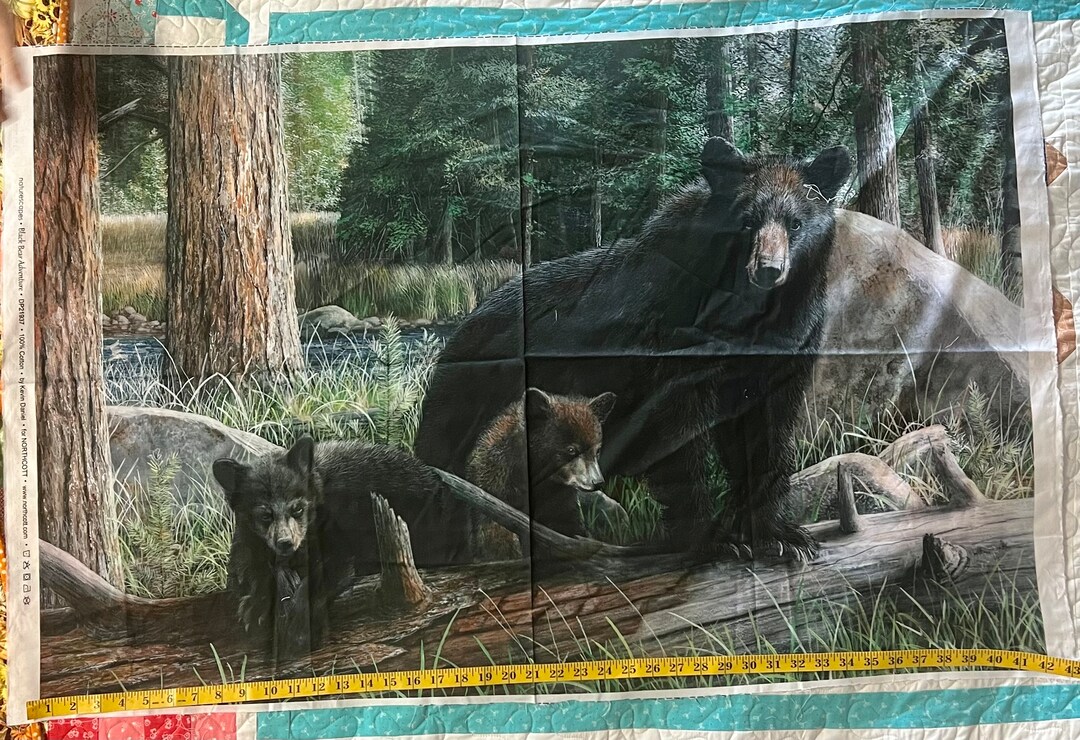 Northcott Naturescapes Black Bear Adventure by Kevin Daniel Panel ...
