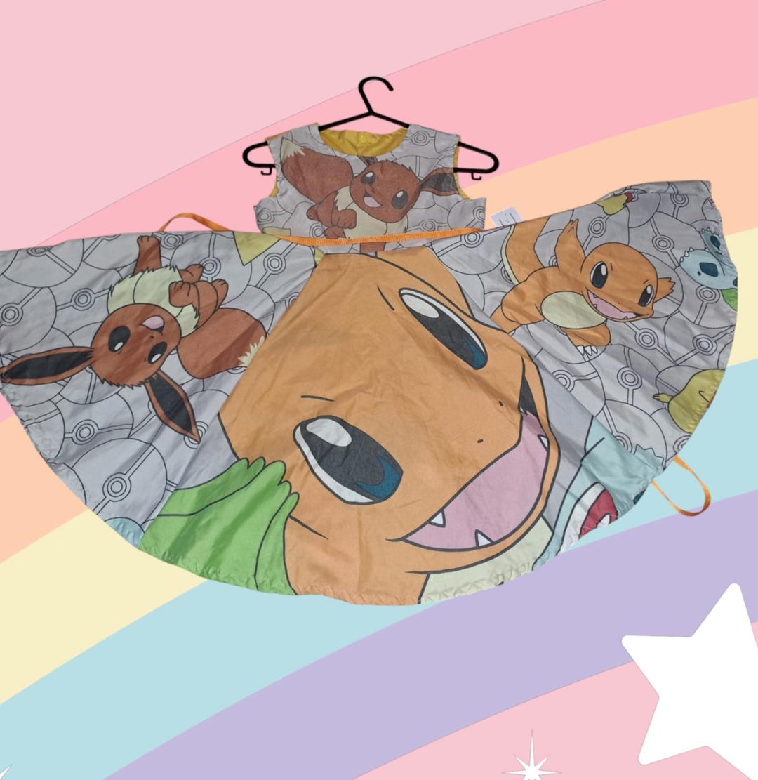 Girls Twirling Pikachu, Evie Pokemon Upcycled Dress Age 4 5 Years - Etsy