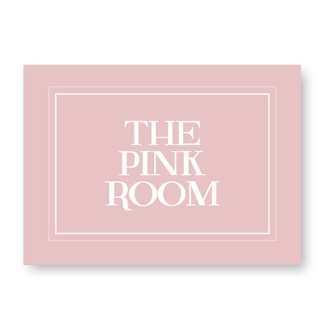 The Pink Room Sign Pink Room Personalised Door Signs - Etsy