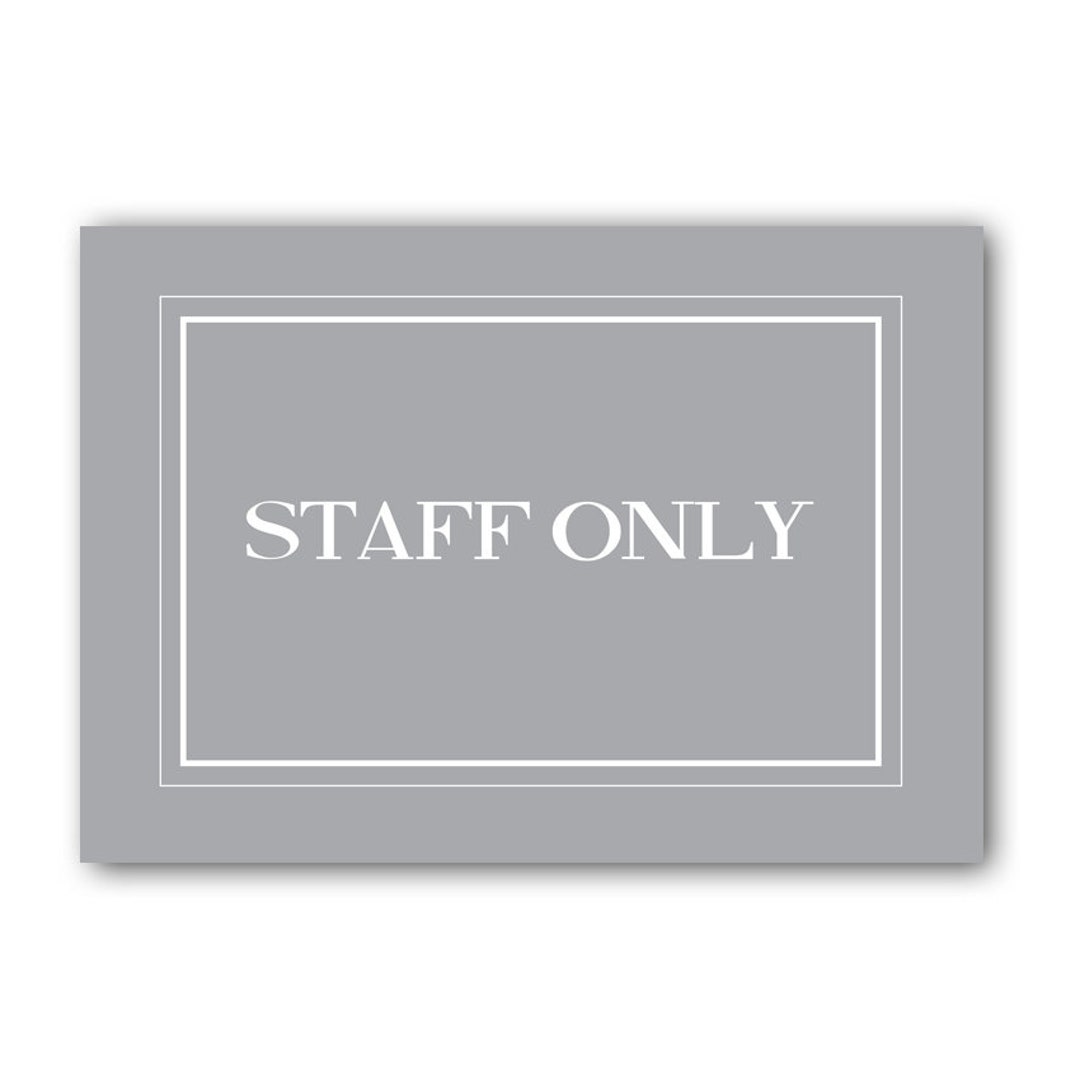 Staff Only Sign, Staff Only, Staff Room Sign, Staff Sigh, Private Sign ...