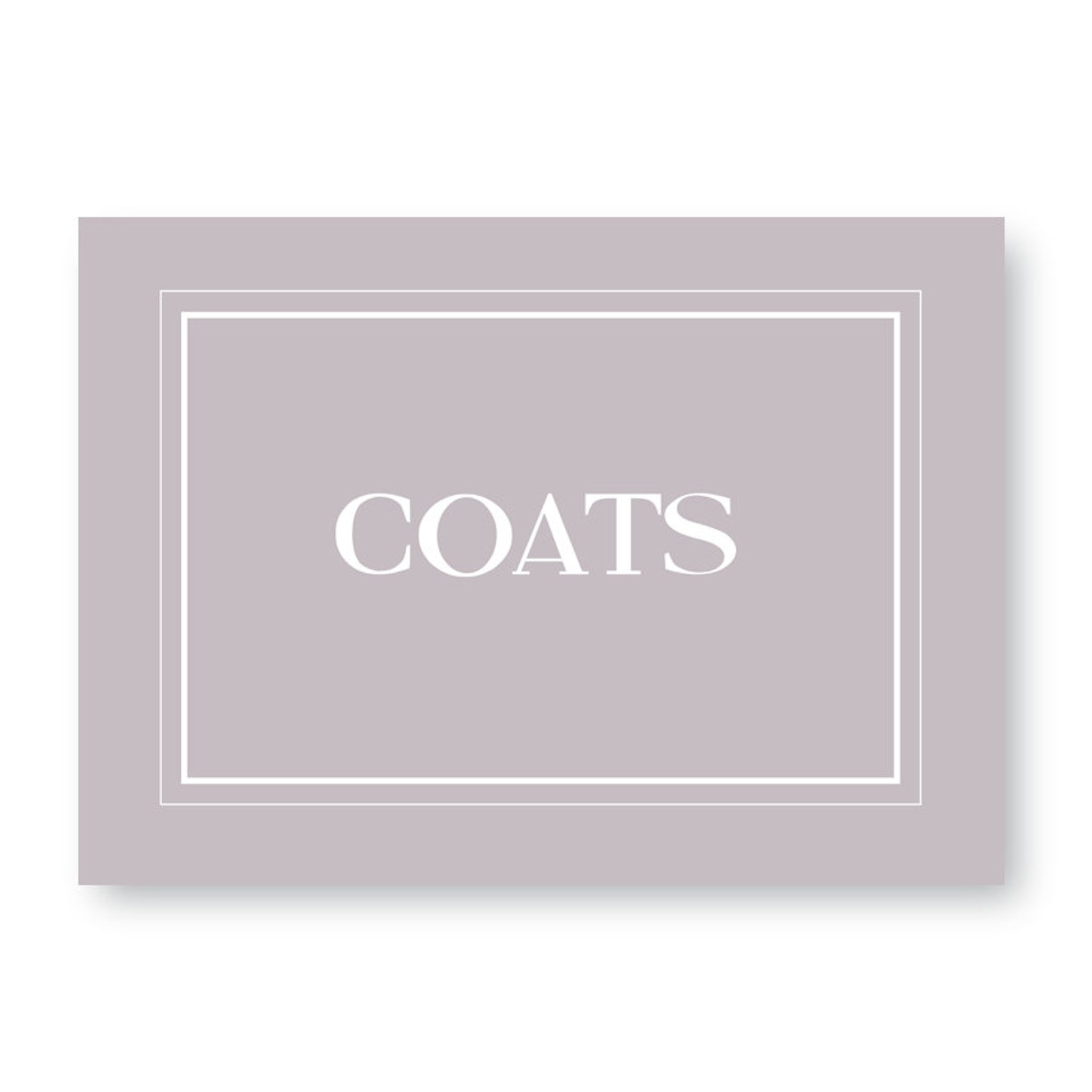 Coats Door Sign Coats Sign Cloakroom Sign Cloakroom Door - Etsy UK