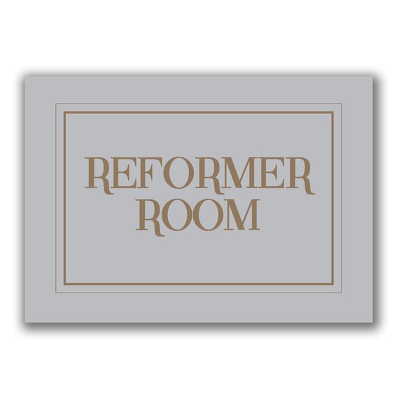 Reformer Room Sign the Reformer Room Sign Reformer Sign the | Etsy