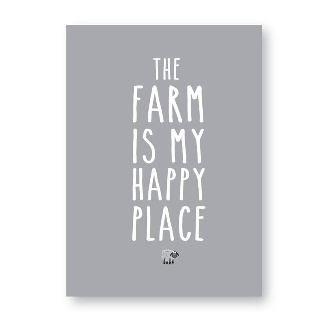 The Farm is My Happy Place Sign, Farm Print, Farm Gift, Farmers Gift ...