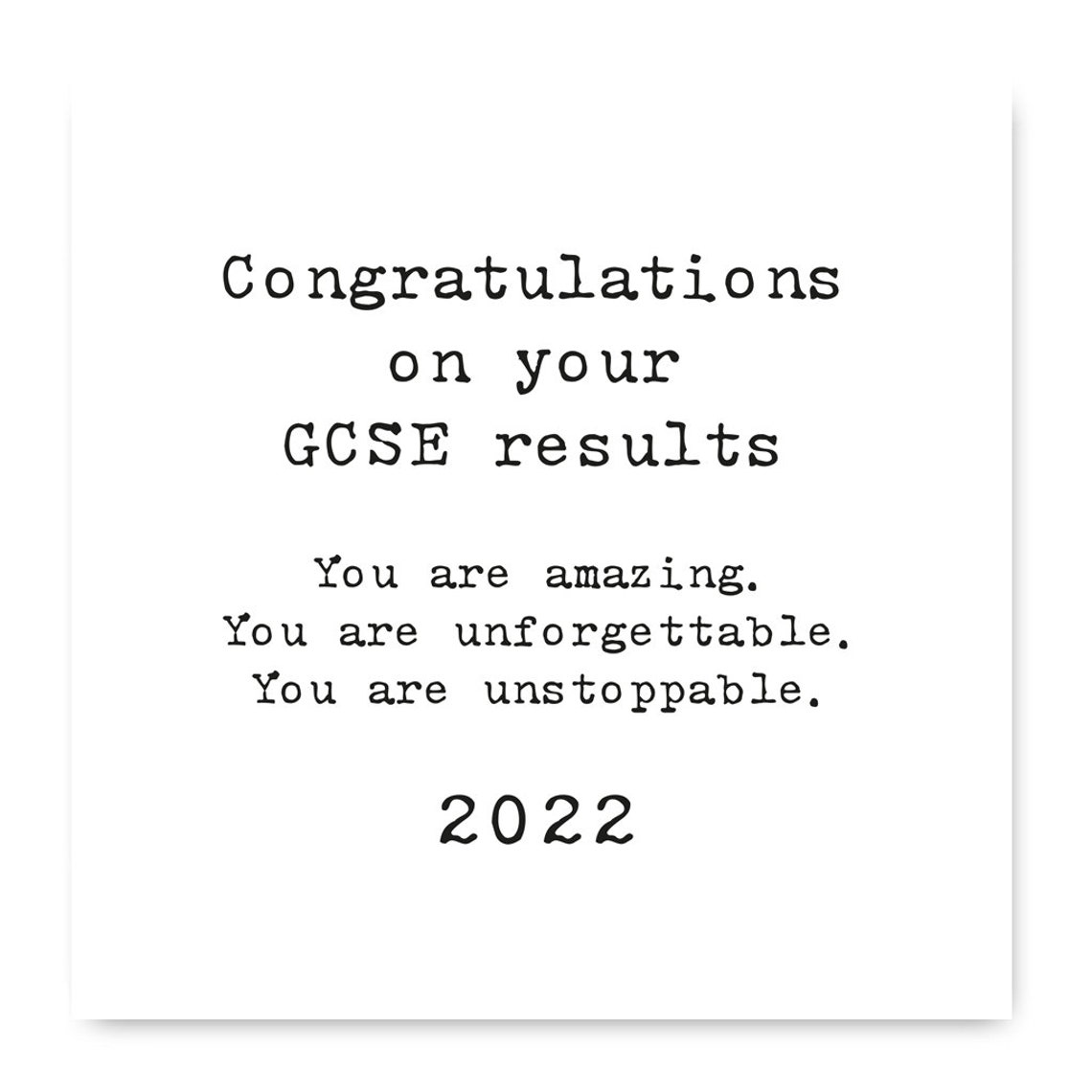 Congratulations on Your GCSE Results 2022, GCSE Results Card 2023 - Etsy UK