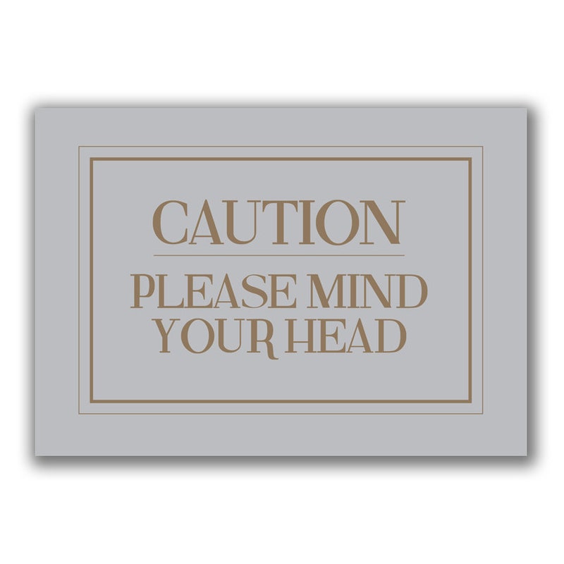 Mind Your Head Signs - Etsy UK
