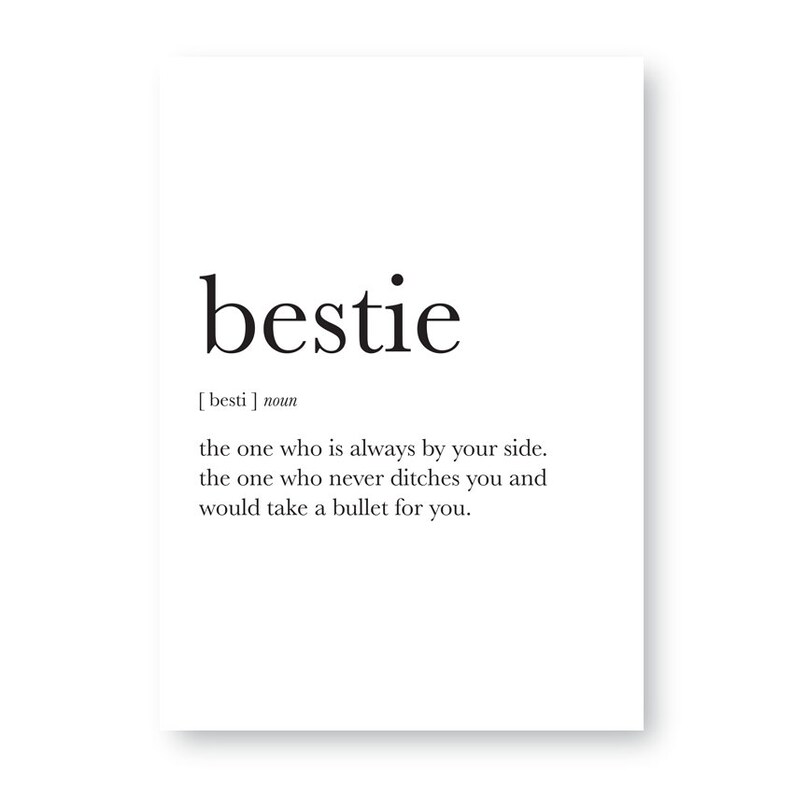 Bestie Noun Sign Humorous Bestie Noun Sign Best Friend Sign - Etsy