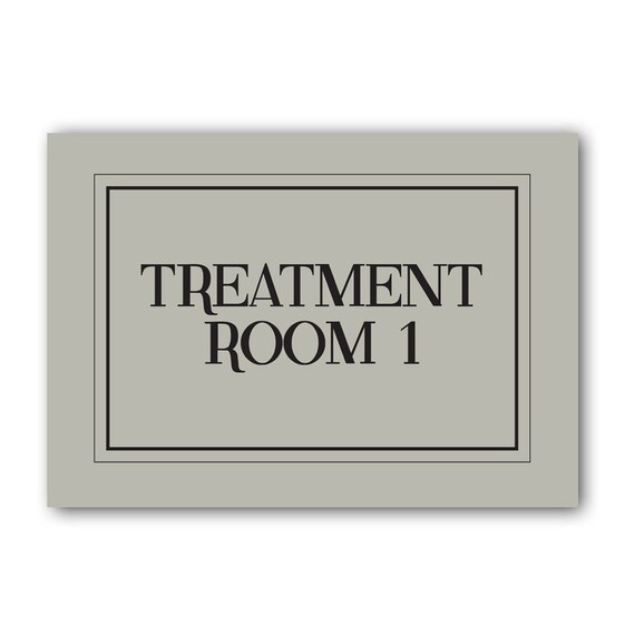 Treatment Room One Treatment Room Sign The Treatment Room | Etsy