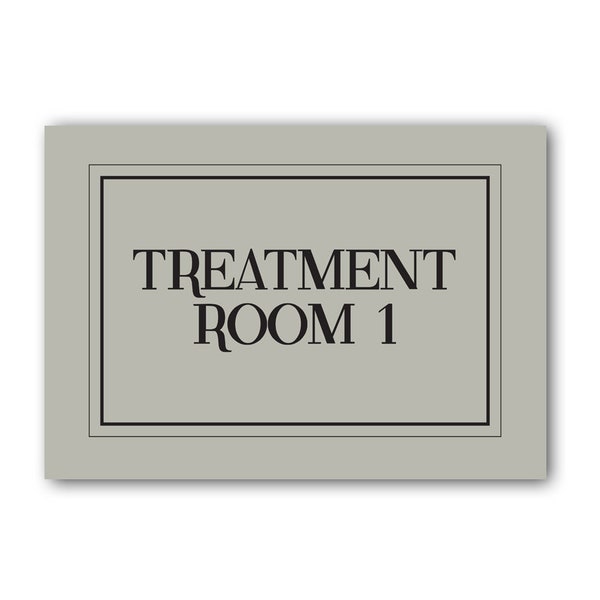 Treatment Room Sign - Etsy