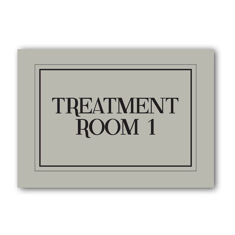 Treatment Room One, Treatment Room Sign, the Treatment Room Sign - Etsy