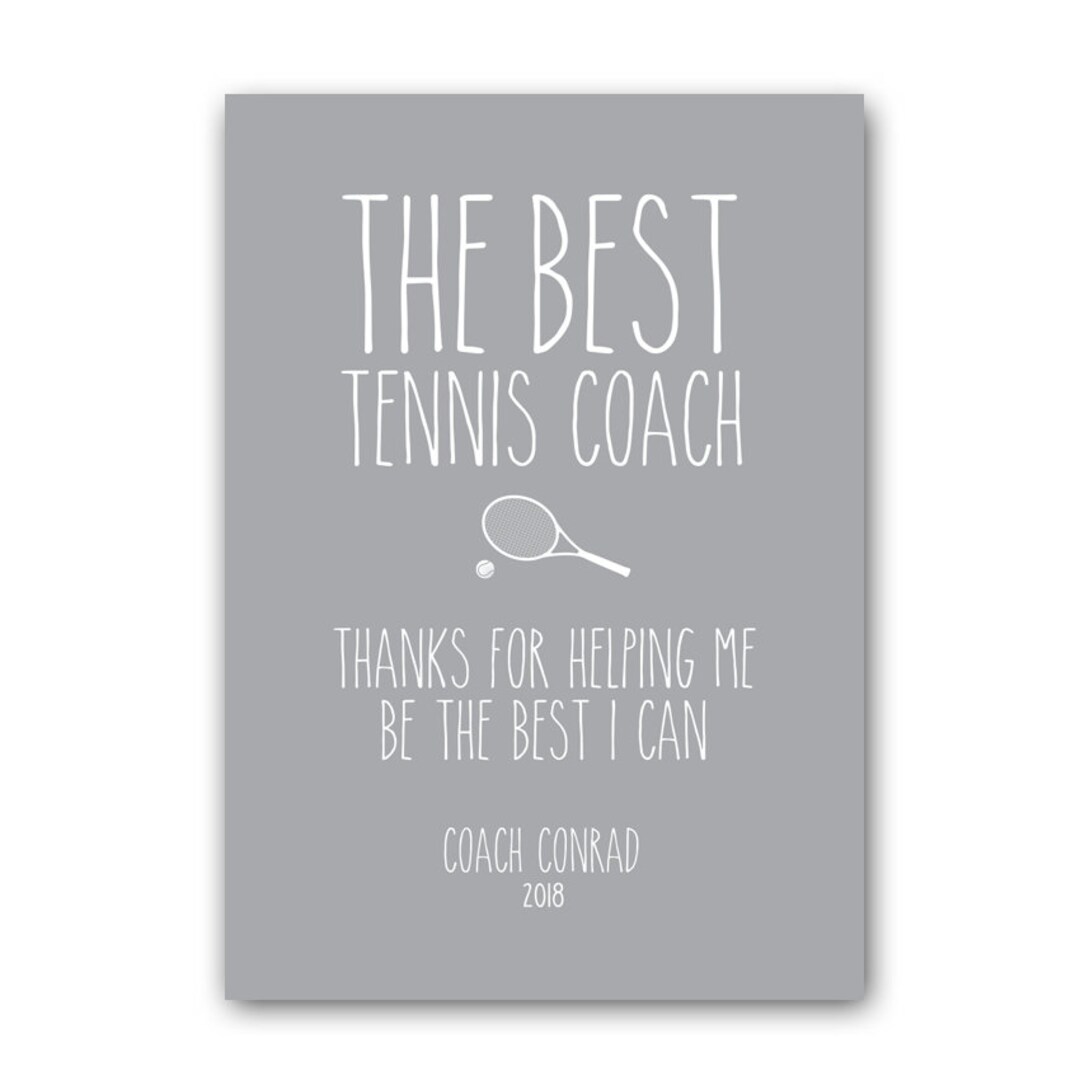 The Best Tennis Coach Sign Tennis Coach Gift Tennis Sign - Etsy