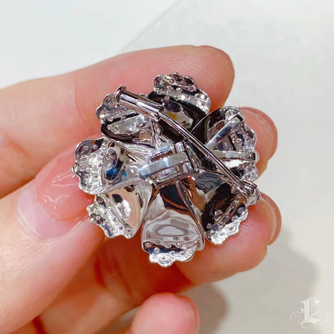 Transformable Diamond and AAAA 15-16 Mm South Sea Pearl Ring Pendant - Etsy