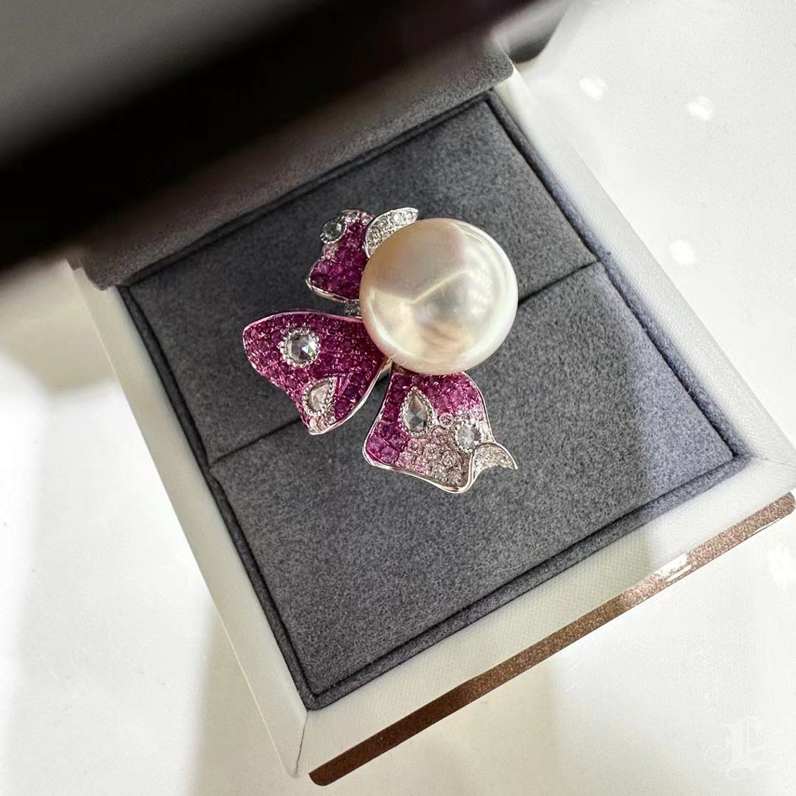 Transformable Diamond and AAAA 13 Mm South Sea Pearl Luxury - Etsy