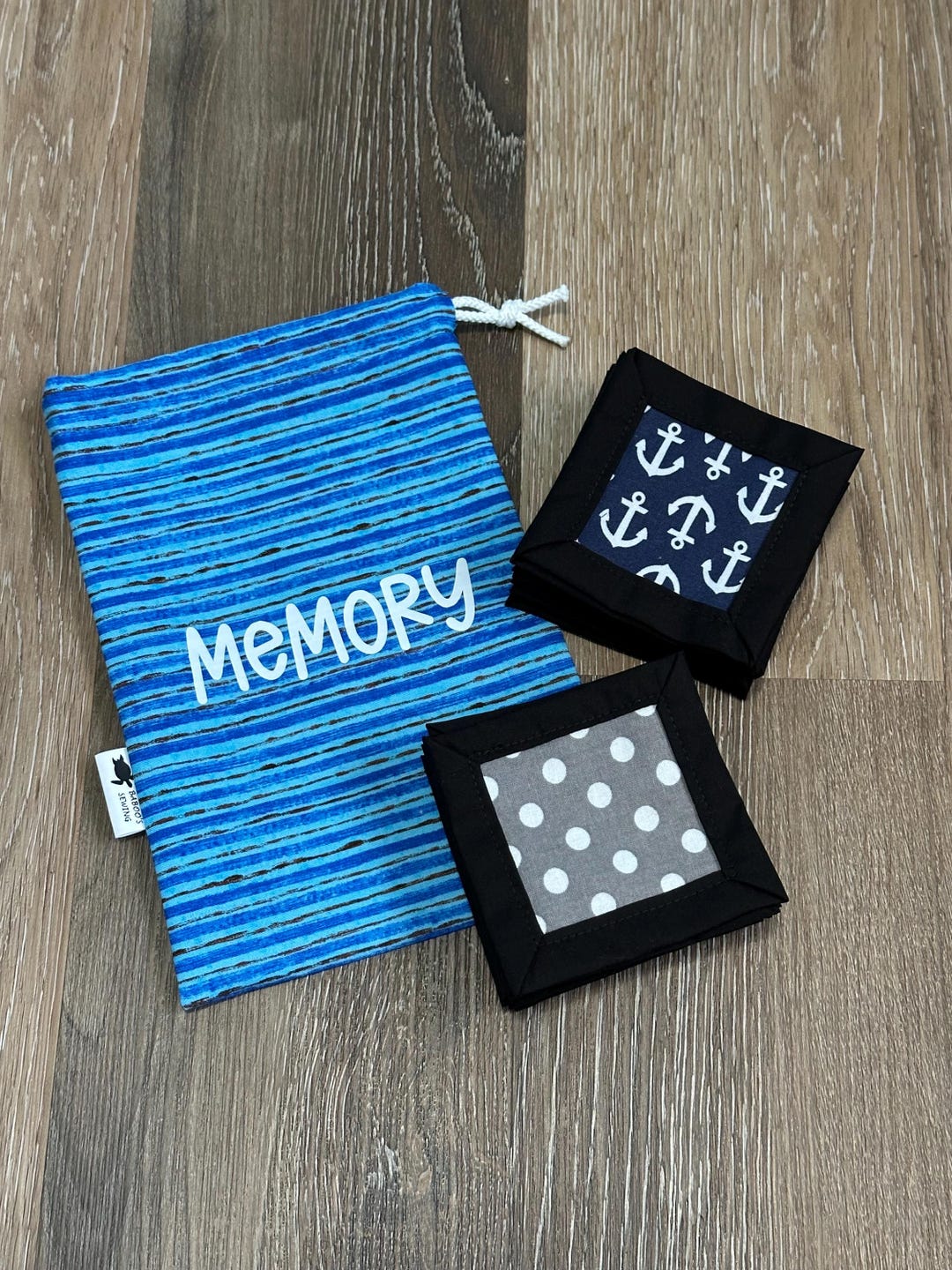 Memory Matching Game Fabric Tiles - Etsy