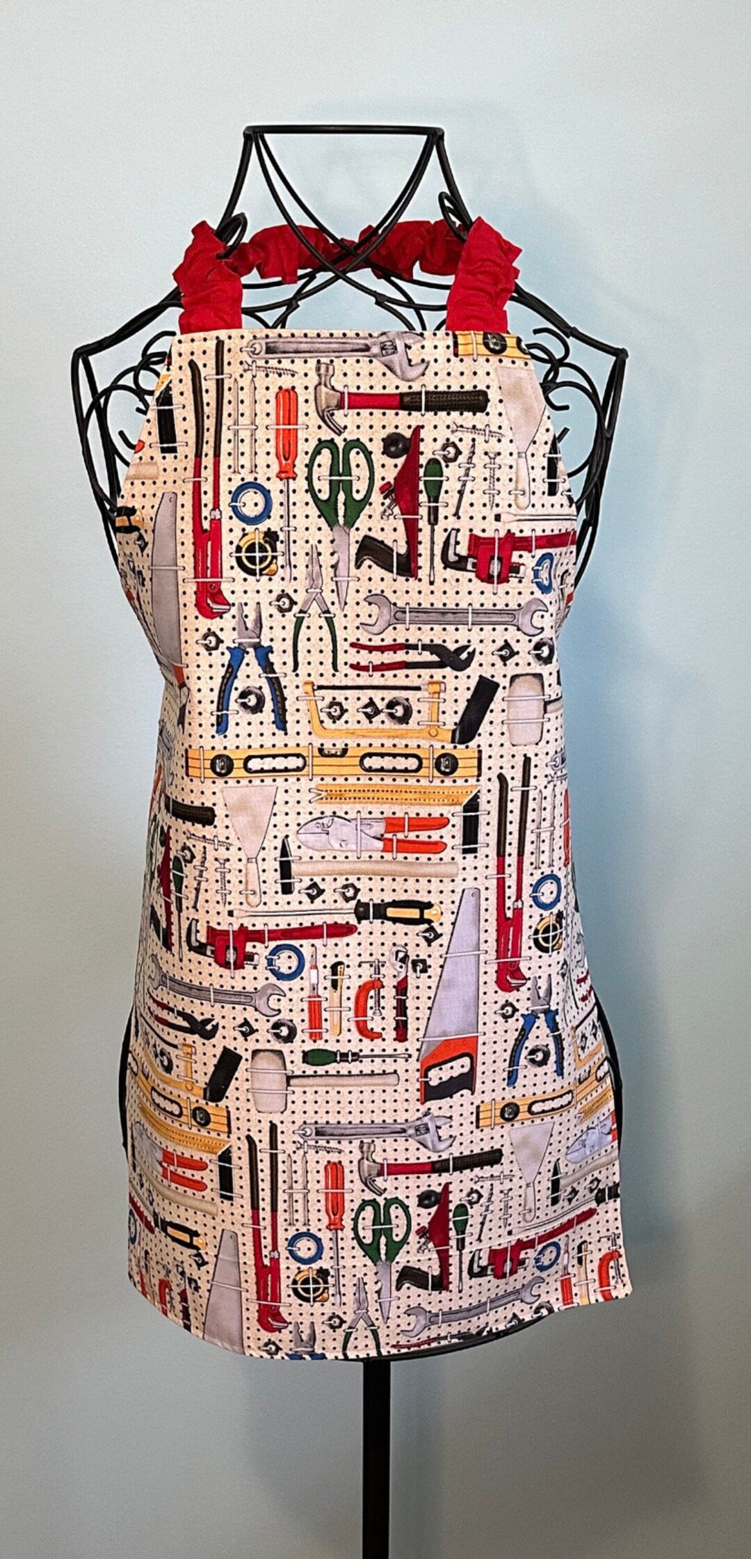 Boys Workbench Apron: Tool Print, Elastic Neck Strap, 24" - Etsy