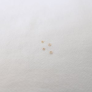 14K Solid Gold Open Jump Rings, 2.8mm 3.7mm Solid Gold Jump Rings, 22 ...