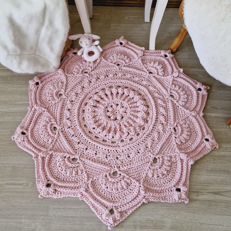 Crochet Floor Rug - Etsy