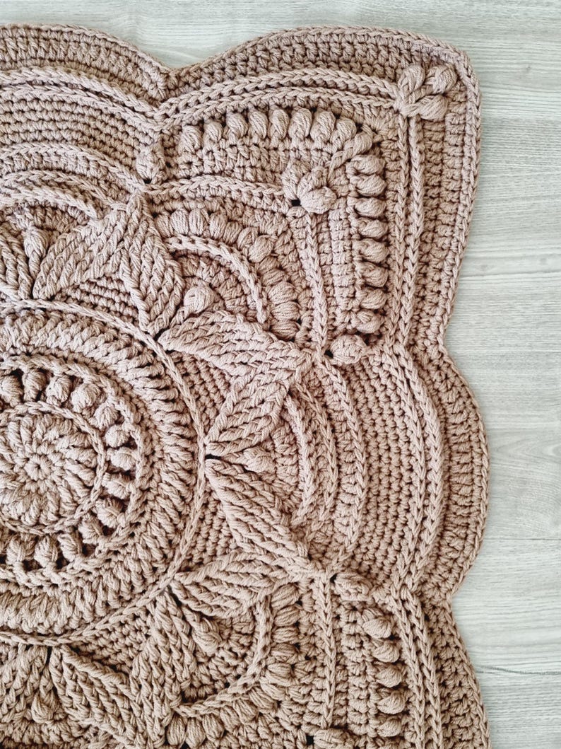 CROCHET PATTERN - Crochet Floor Rug Pattern, Chunky Crochet Tutorial ...