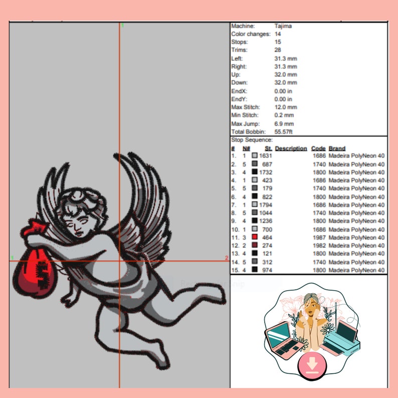 Blessing Angel Machine Embroidery Design-instant DOWNLOAD - Etsy