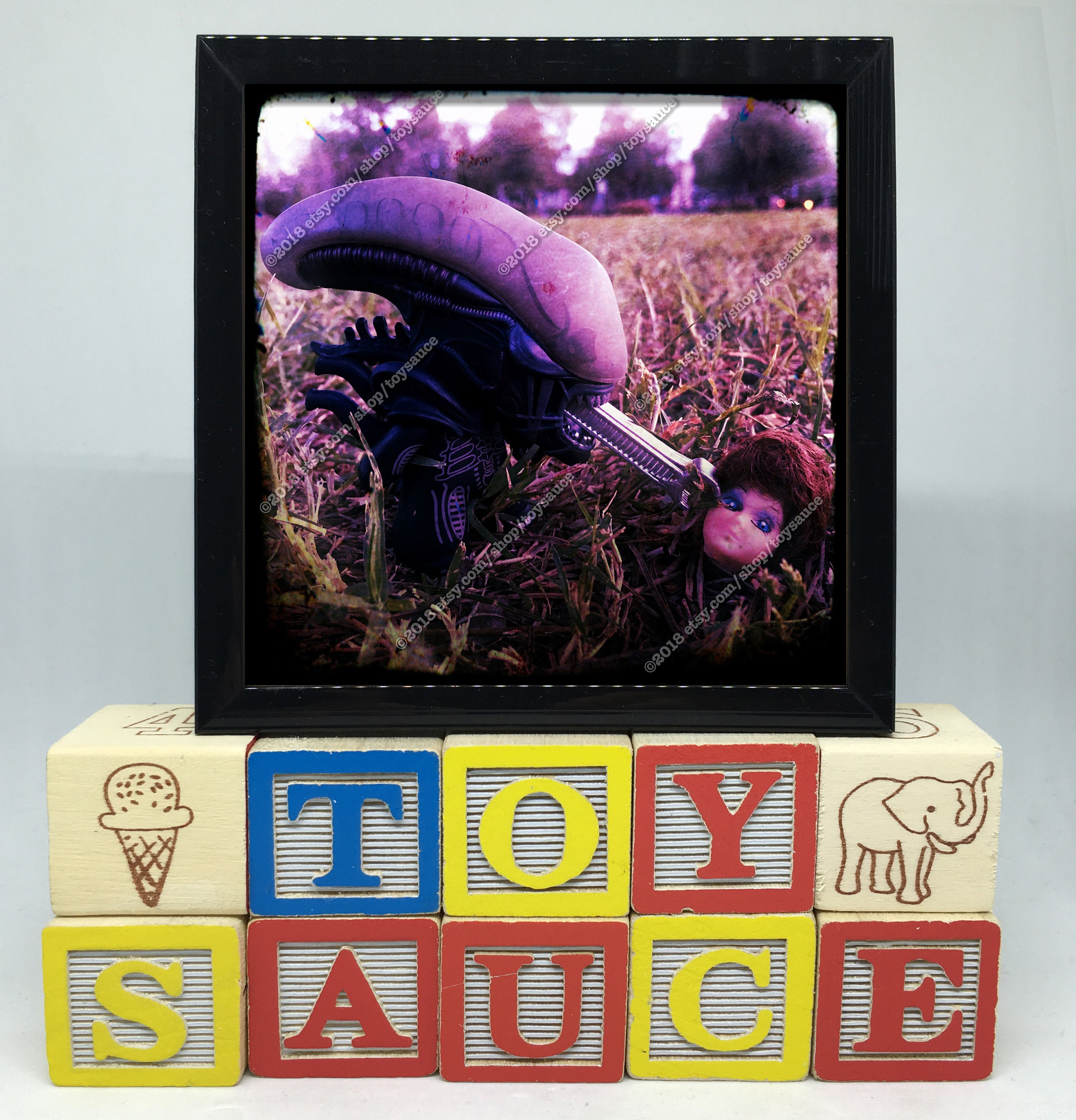 Framed Photography: A Xenomorph's Kiss - Etsy