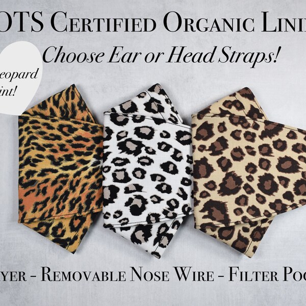 Leopard Print Mask - Etsy
