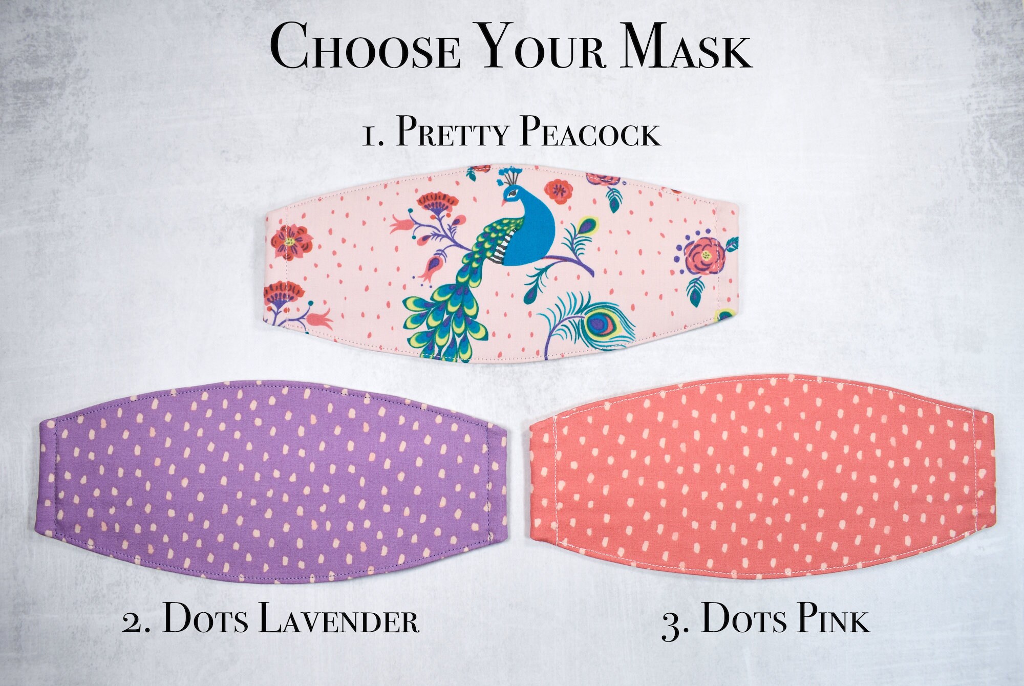 Origami Mask 3 Layer, Origami Mask With Nose Wire, Organic Cotton Face ...