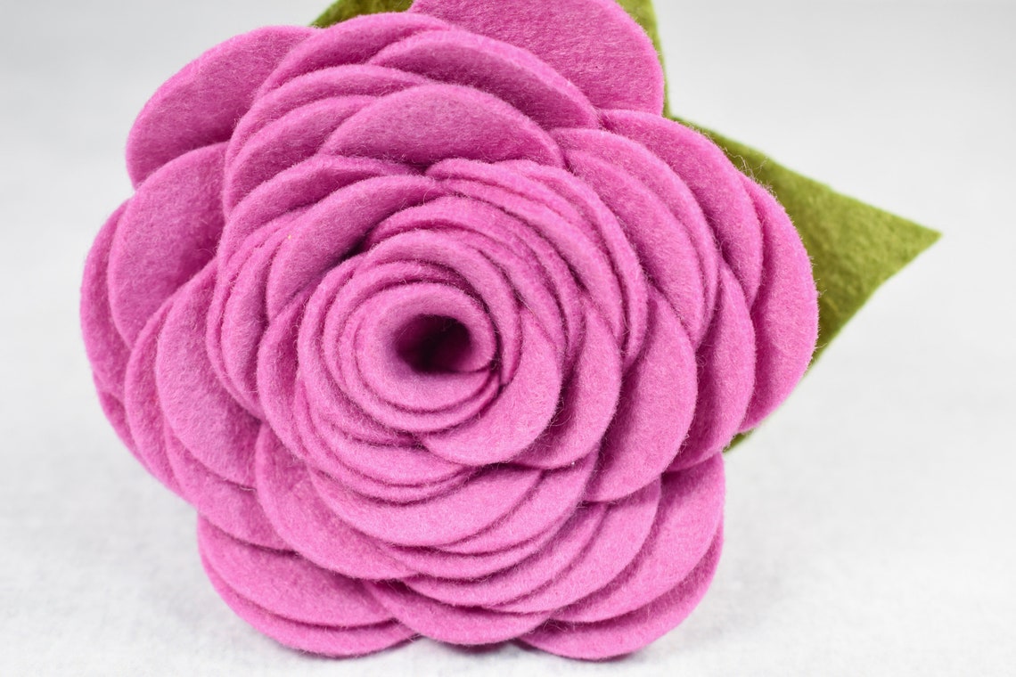 Pink Rose for Pet Collar, Pink Rose for Dog Collar, Flower Collar ...
