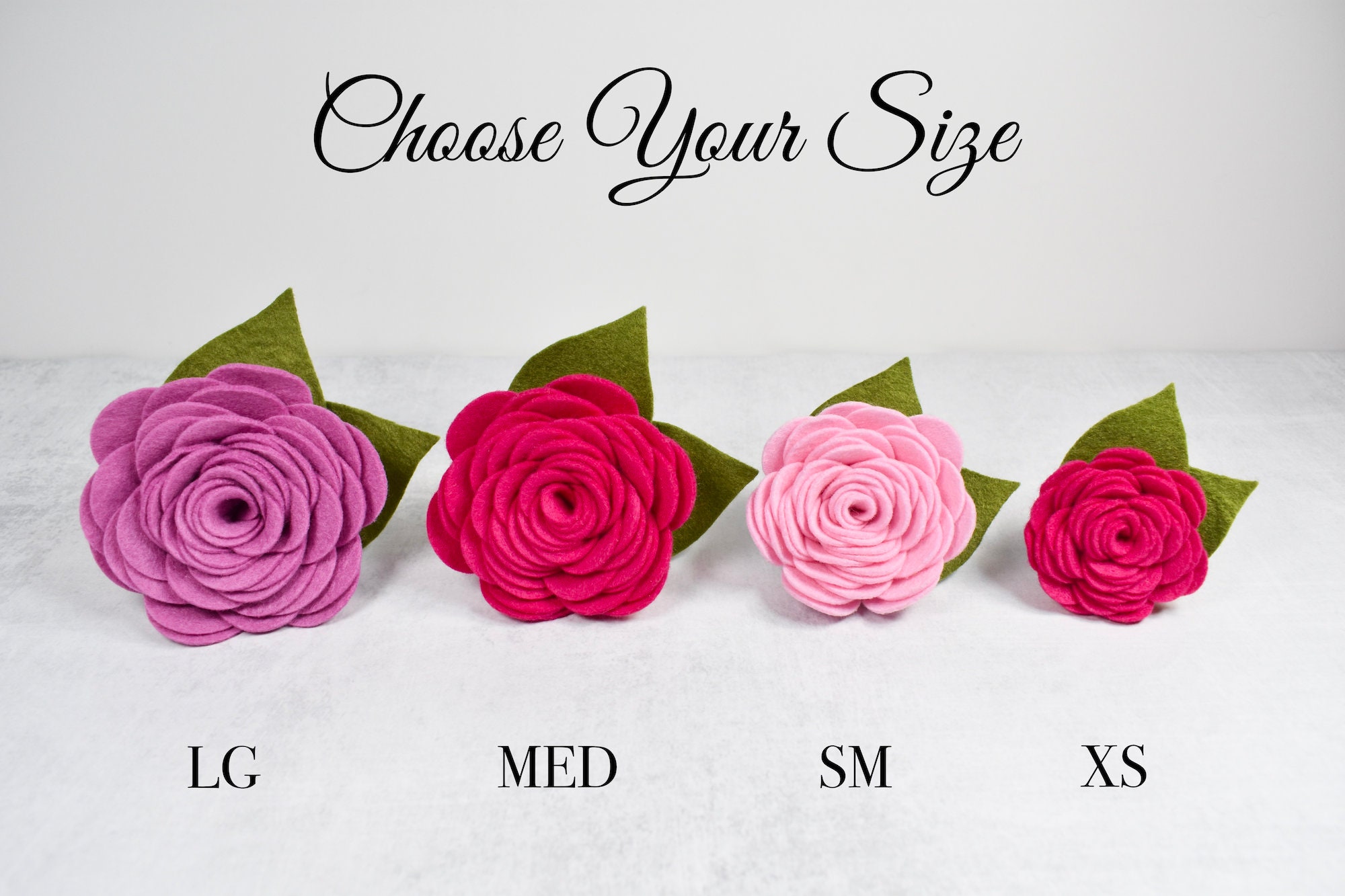 Pink Rose for Pet Collar, Pink Rose for Dog Collar, Flower Collar ...