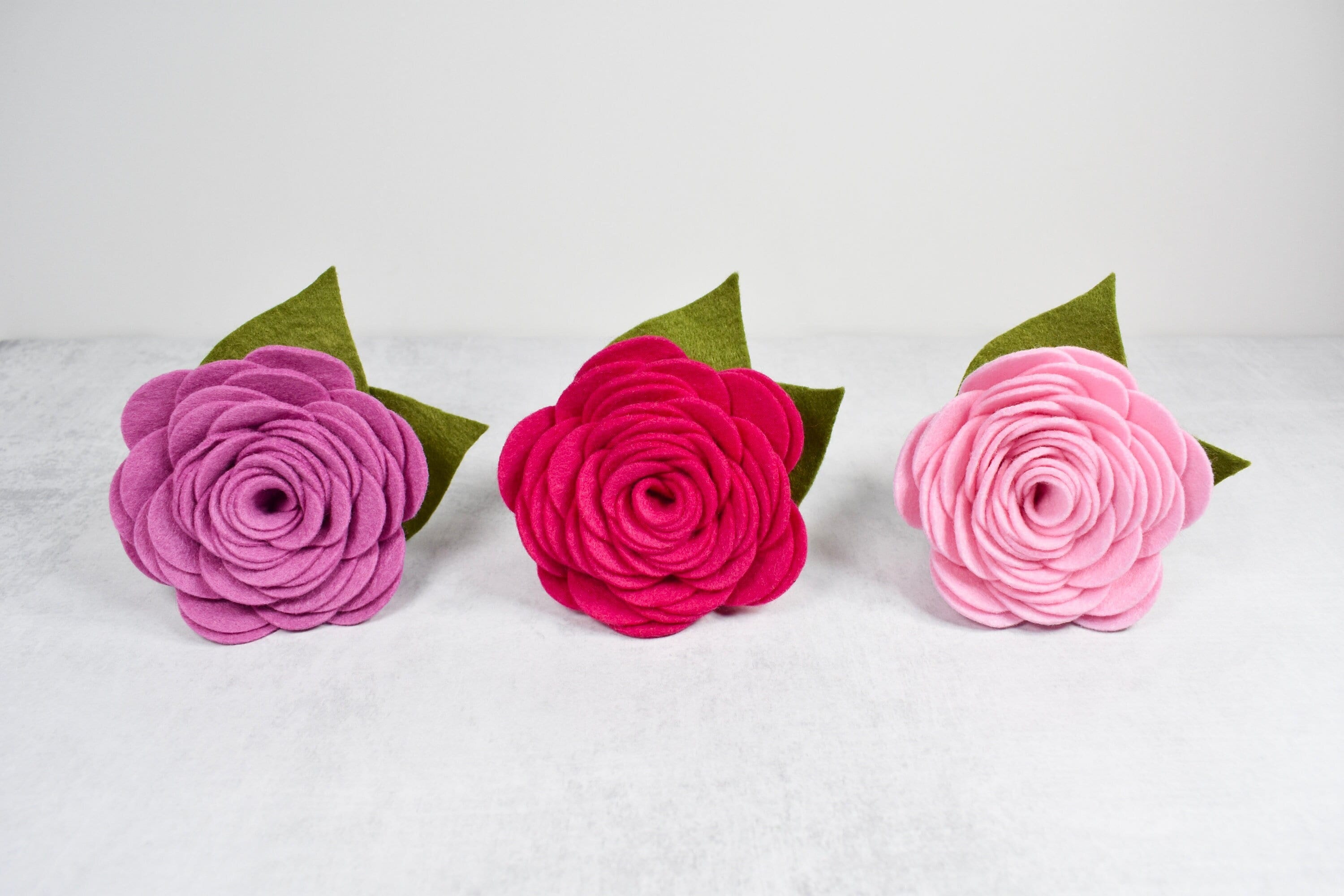 Pink Rose for Pet Collar, Pink Rose for Dog Collar, Flower Collar ...