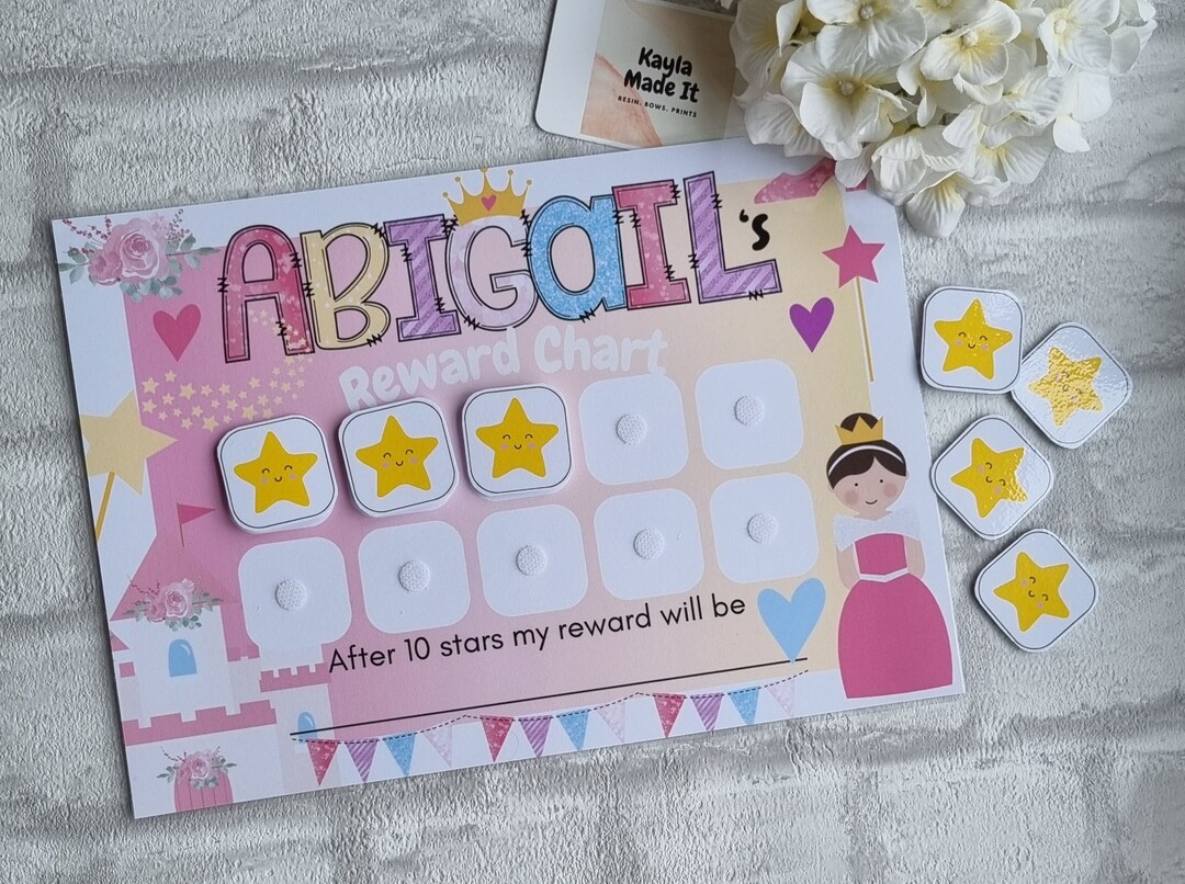 Rewards Chart Children's Reward Charts Personalised - Etsy