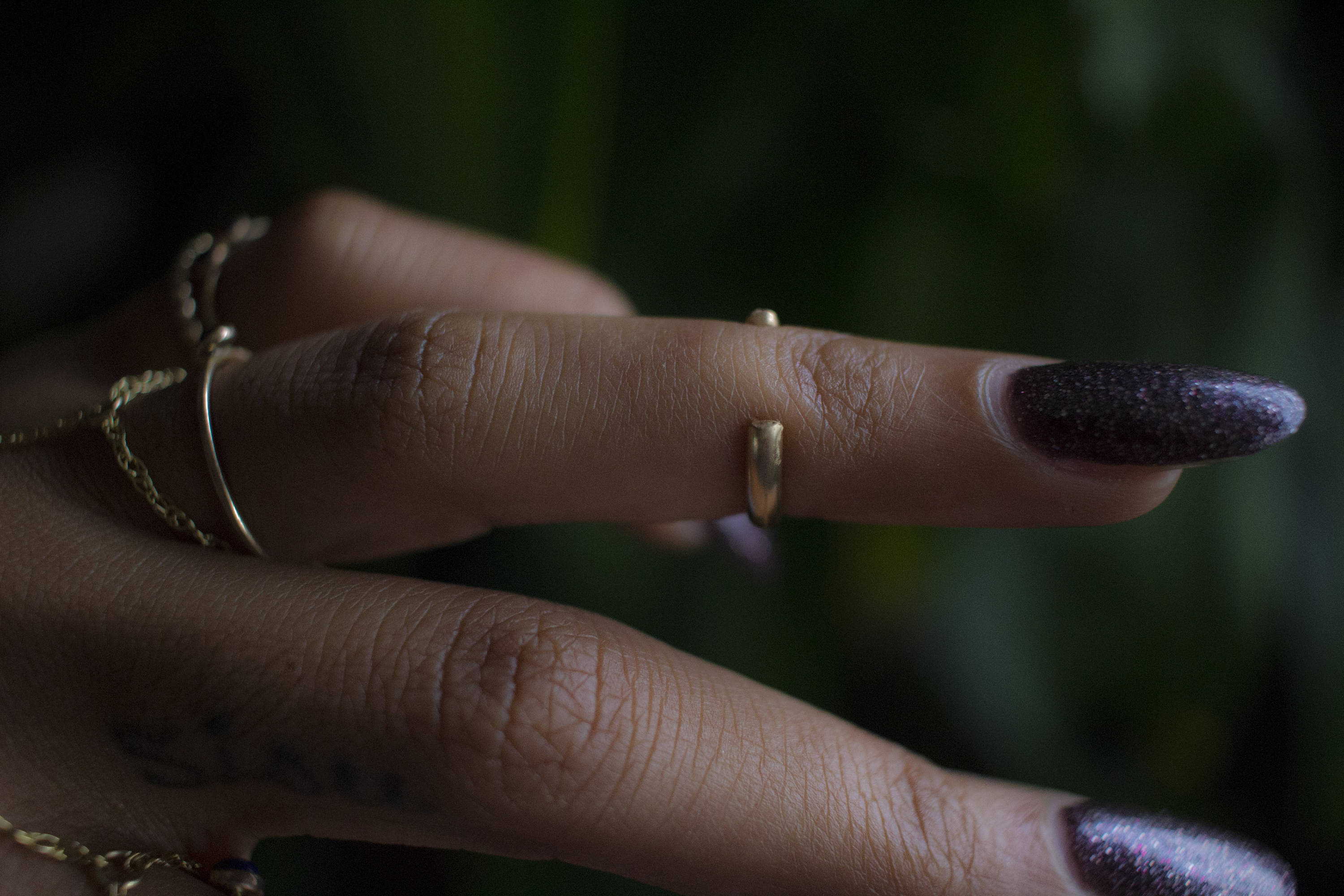 Open Faced Reveal Gold Band Ring - Etsy
