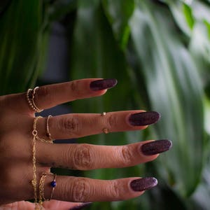 Open Faced Reveal Gold Band Ring - Etsy