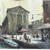 Ink Pen and Watercolor Urban Sketch of Venice Watercolor Original ...