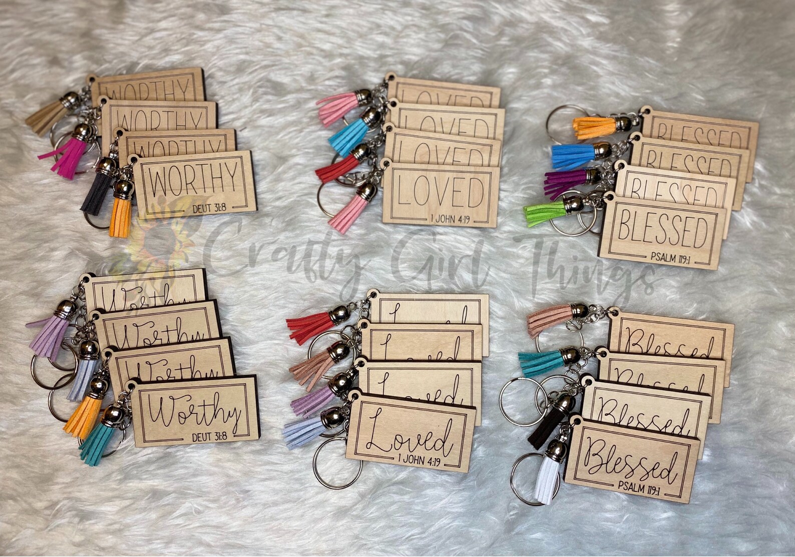 Gods Promises Keychain Bible Verse Keychain Tassel | Etsy