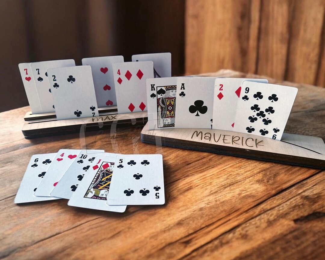 Personalized Custom Card Holder for Adults or Kids, Game Night - Etsy