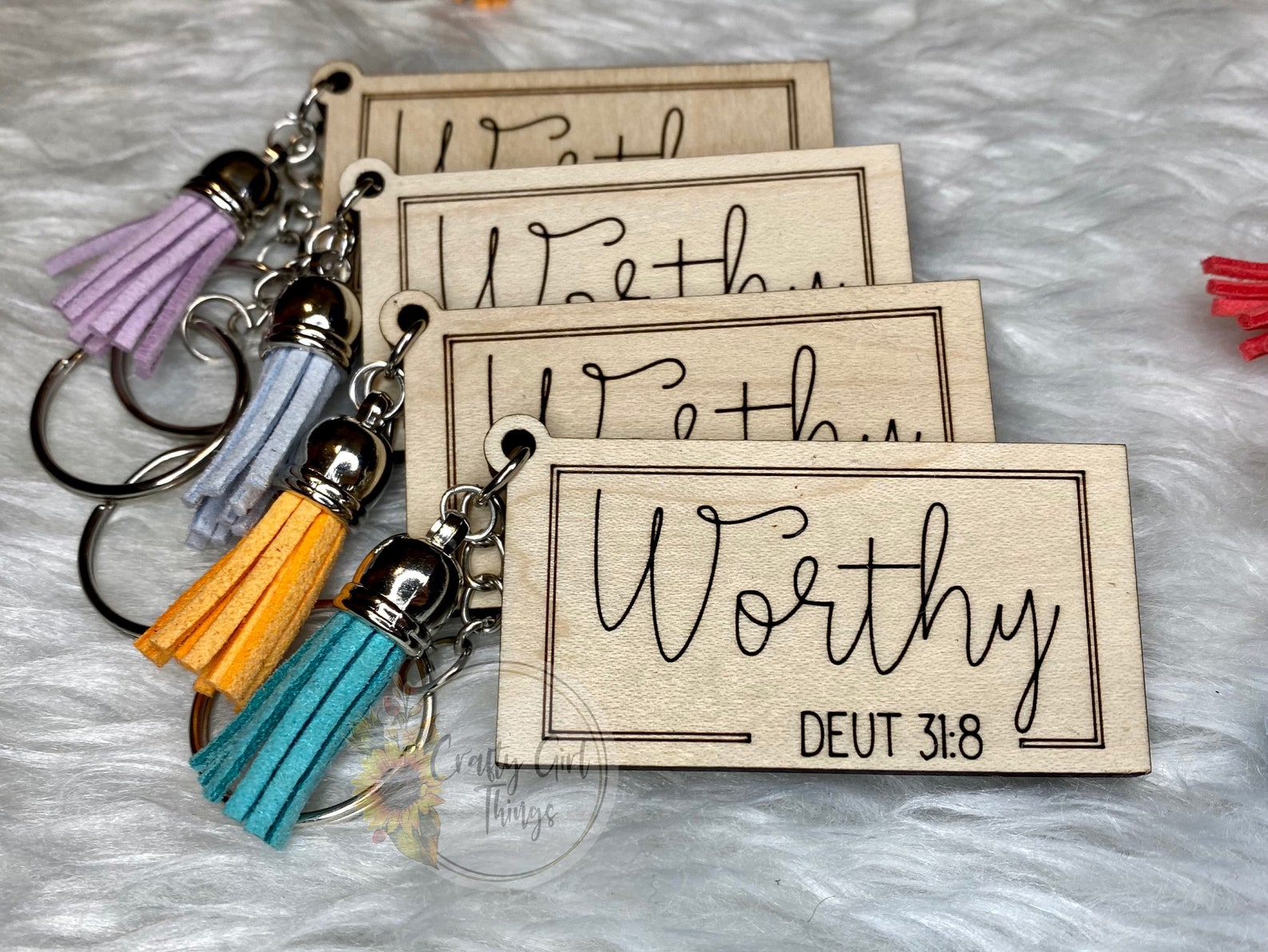 Gods Promises Keychain Bible Verse Keychain Tassel | Etsy