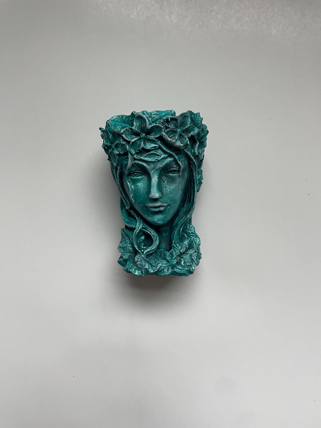 Custom Floral Bust Colorful Planter - Etsy