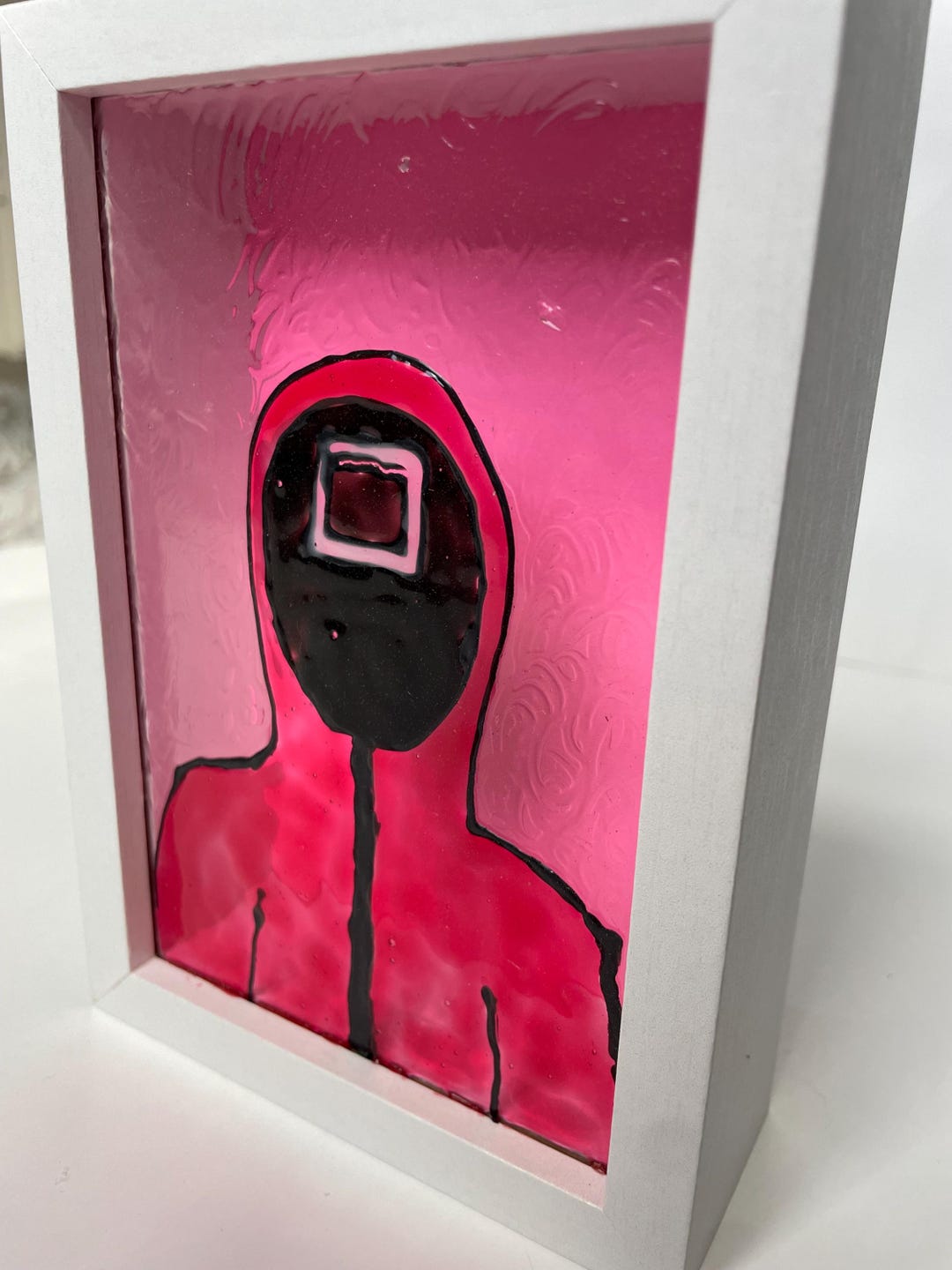Stained Glass Lighted Shadow Box - Squid Game - Etsy