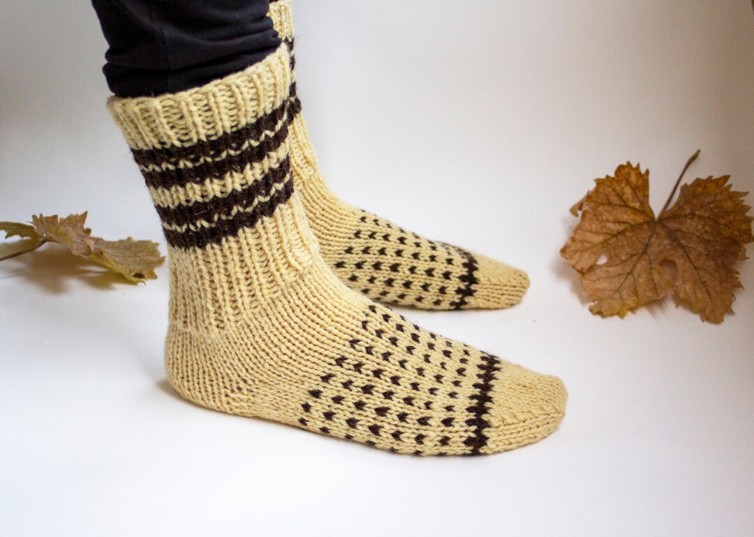 100% Sheep Wool Socks Handmade - Etsy