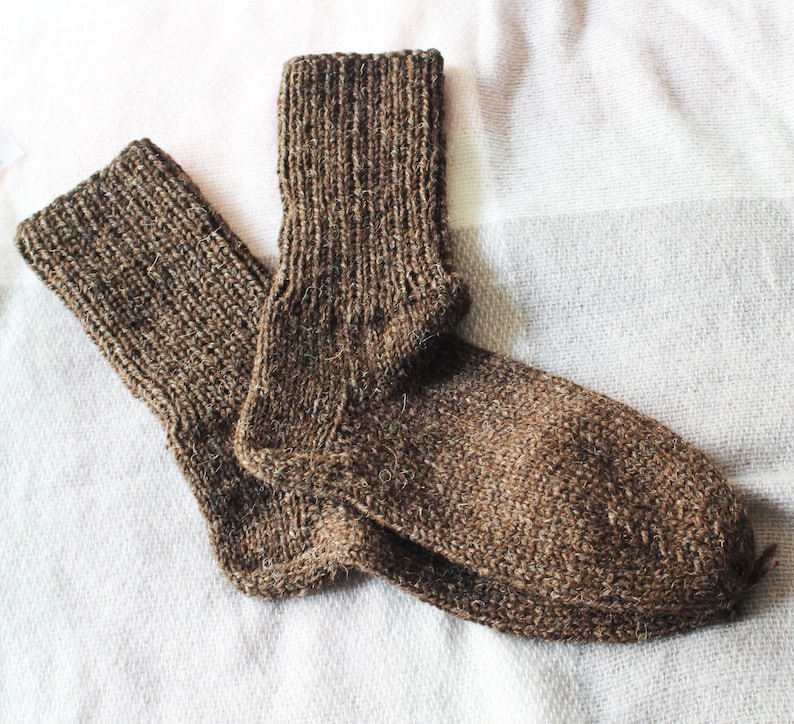 100% Wool Socks! Handmade Thick Wool Socks! Natural Sheep Wool Socks ...