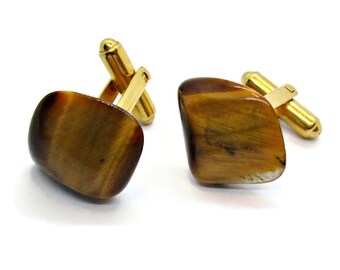 Tiger Eye Cuff Links | Etsy