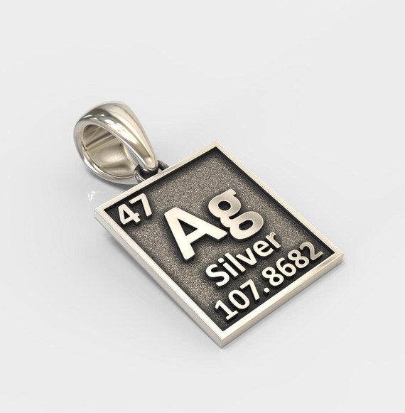 Símbolo Del Elemento Plata Anillo Sello Inicial R Plata – RIVEROS