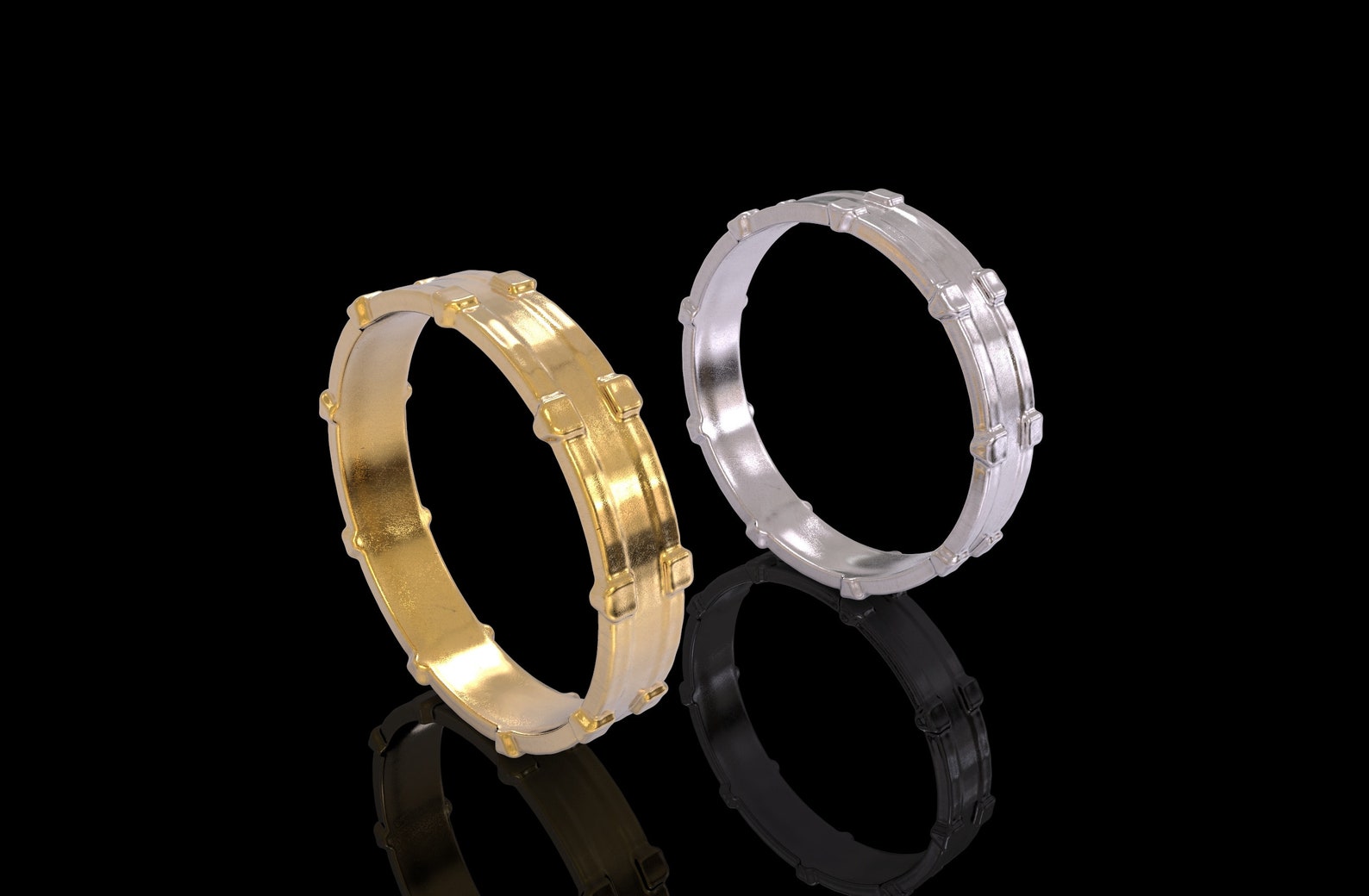 24K Gold Stargate Ring Silver 925 Stargate Ring Gold Band | Etsy