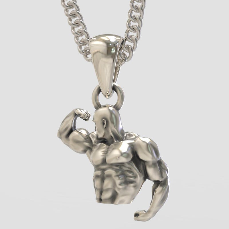 Muscle Men Necklace - Etsy