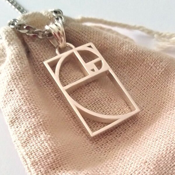 Fibonacci Pendant - Etsy