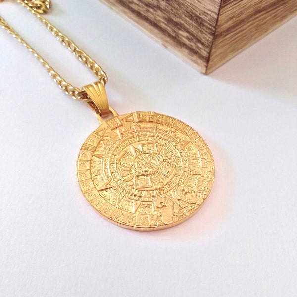 Gold Aztec Calendar - Etsy
