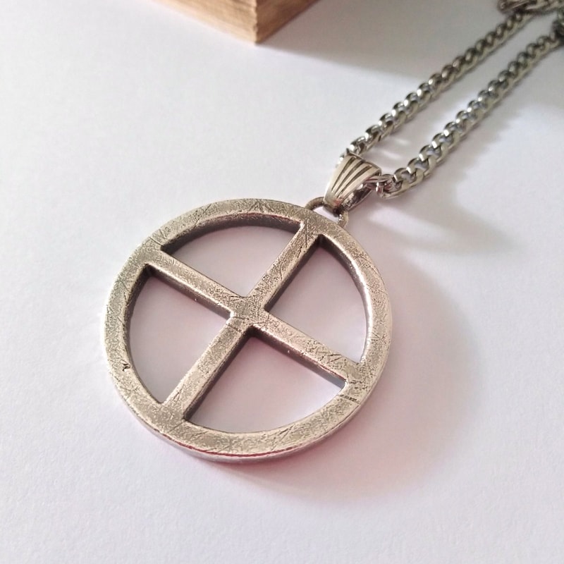 Solar Cross Pendant - Etsy
